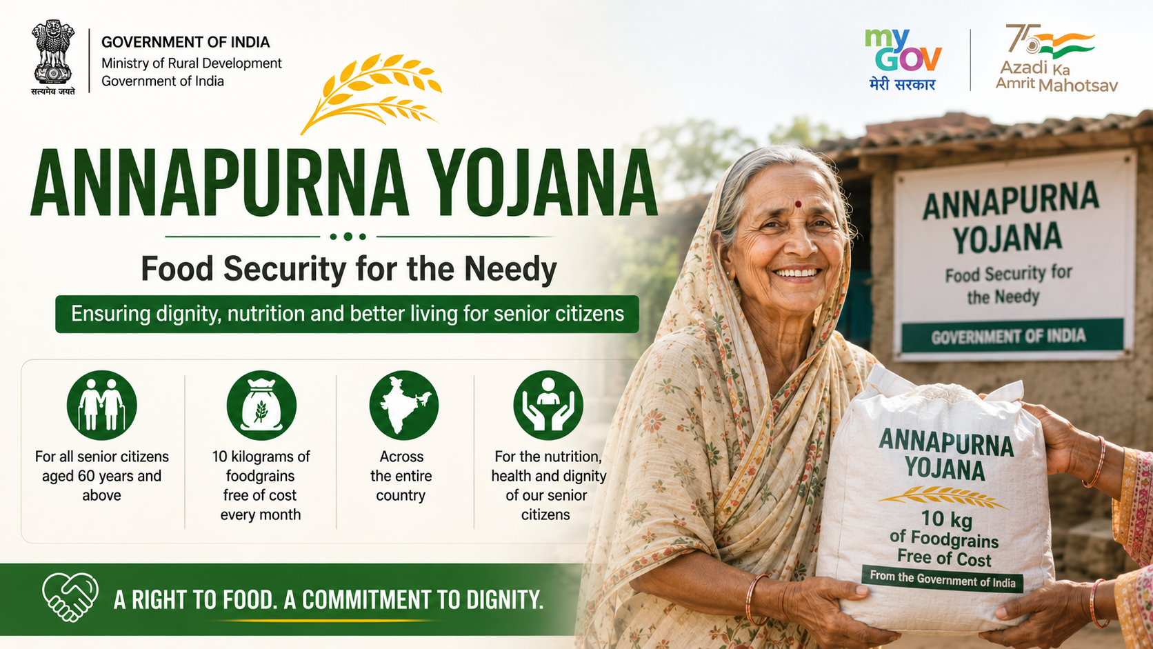 Free food grains for the elderly, how to apply? Who is eligible?