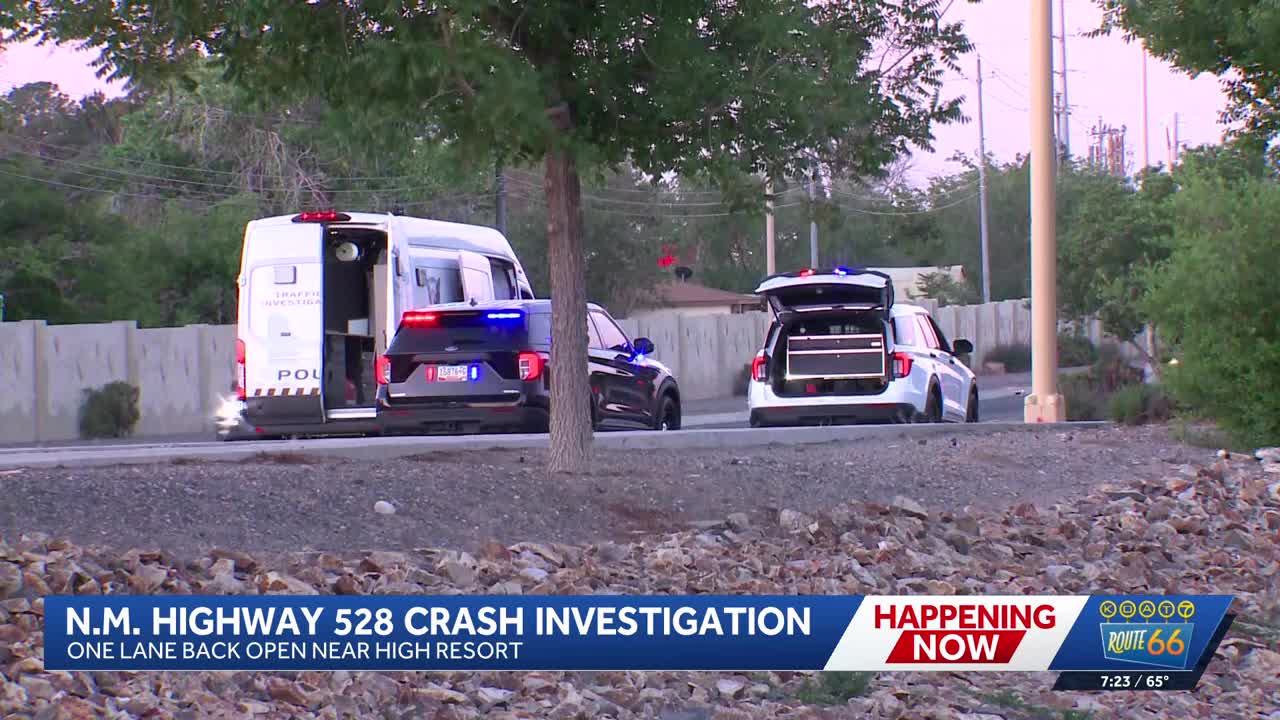 Part of Highway 528 in Rio Rancho reopens after crash