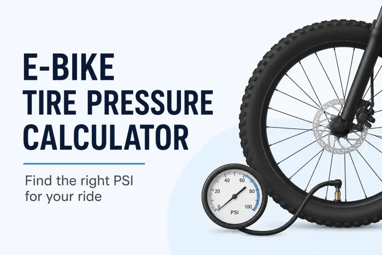 E-bike tire pressure calculator