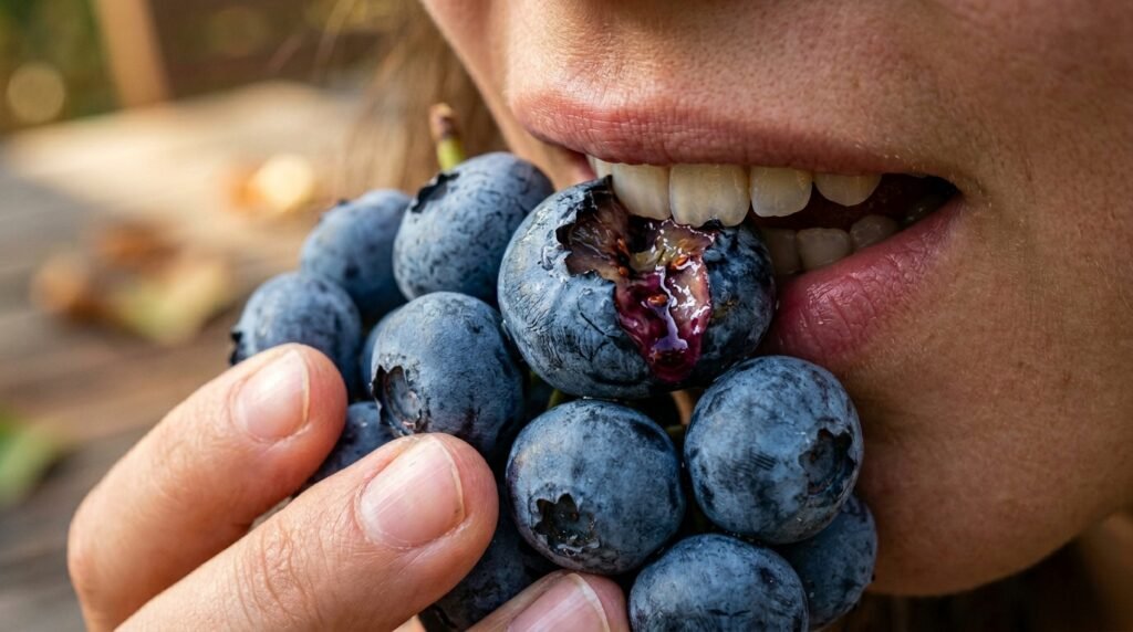 Reasons for choosing fresh blueberries over frozen blueberries