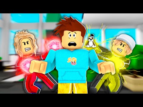 Raise superhero twins in Roblox Brookhaven