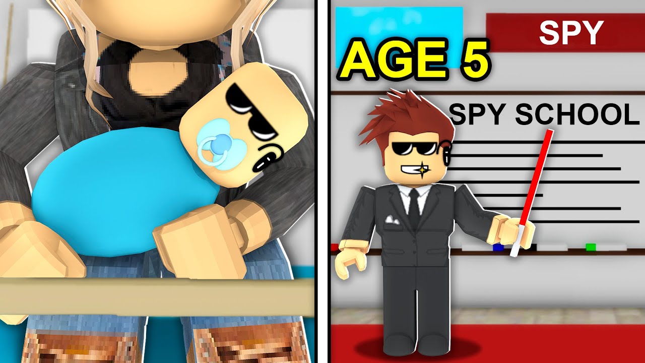 Watch what happens when a child is born into secret spy life in Roblox
