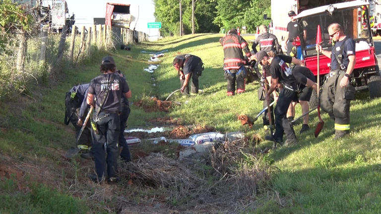Fiery tractor-trailer crash on I-85 leaves 1 dead in Rowan County