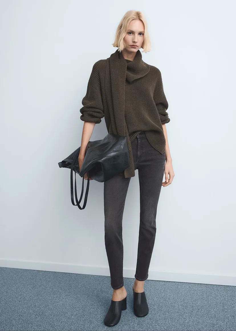 Goodbye to high-waisted jeans: 3 Mango skinny jeans that look good at ...