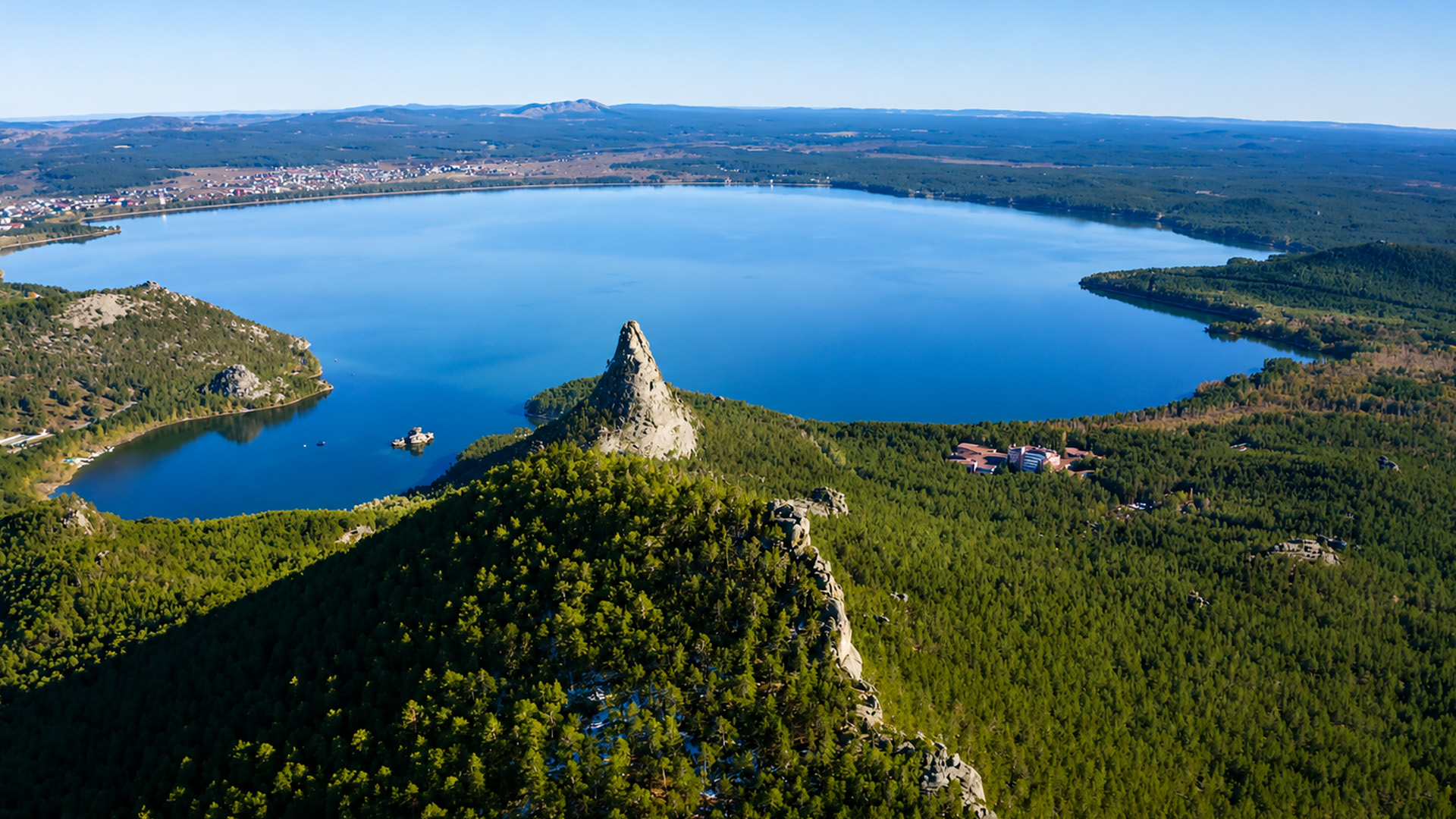 A lake hidden deep inside Kazakhstan’s forests