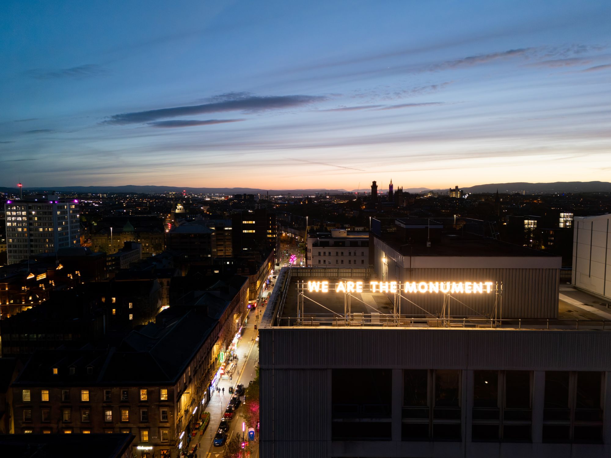 Illuminated sculpture by internationally acclaimed Glasgow artist now ...