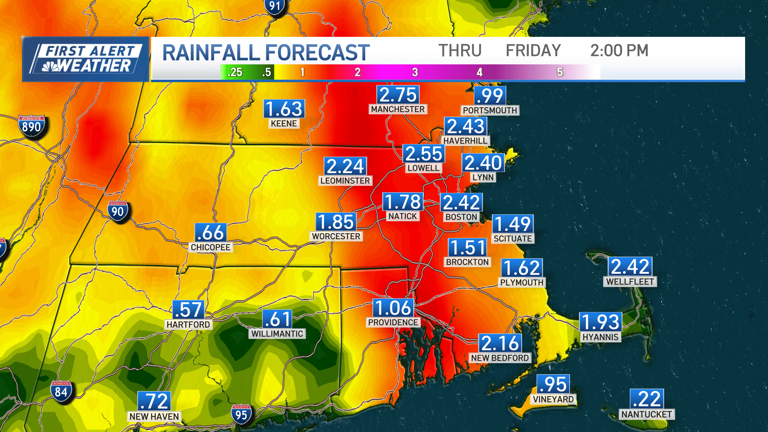 Very little rain today, downpours expected tomorrow