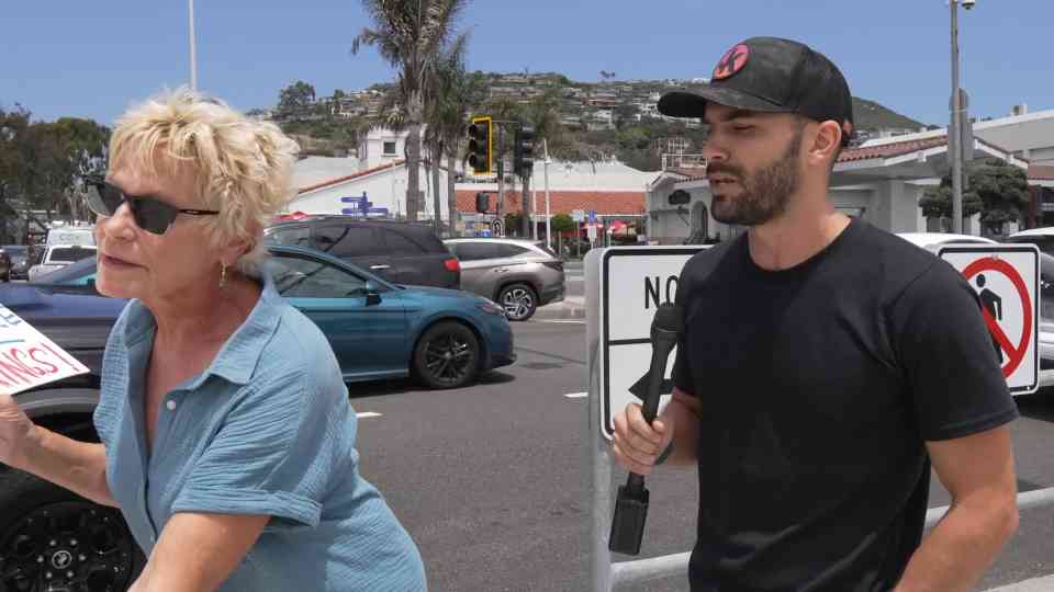 This conversation is over — street debate ends with anti-ICE protester ...