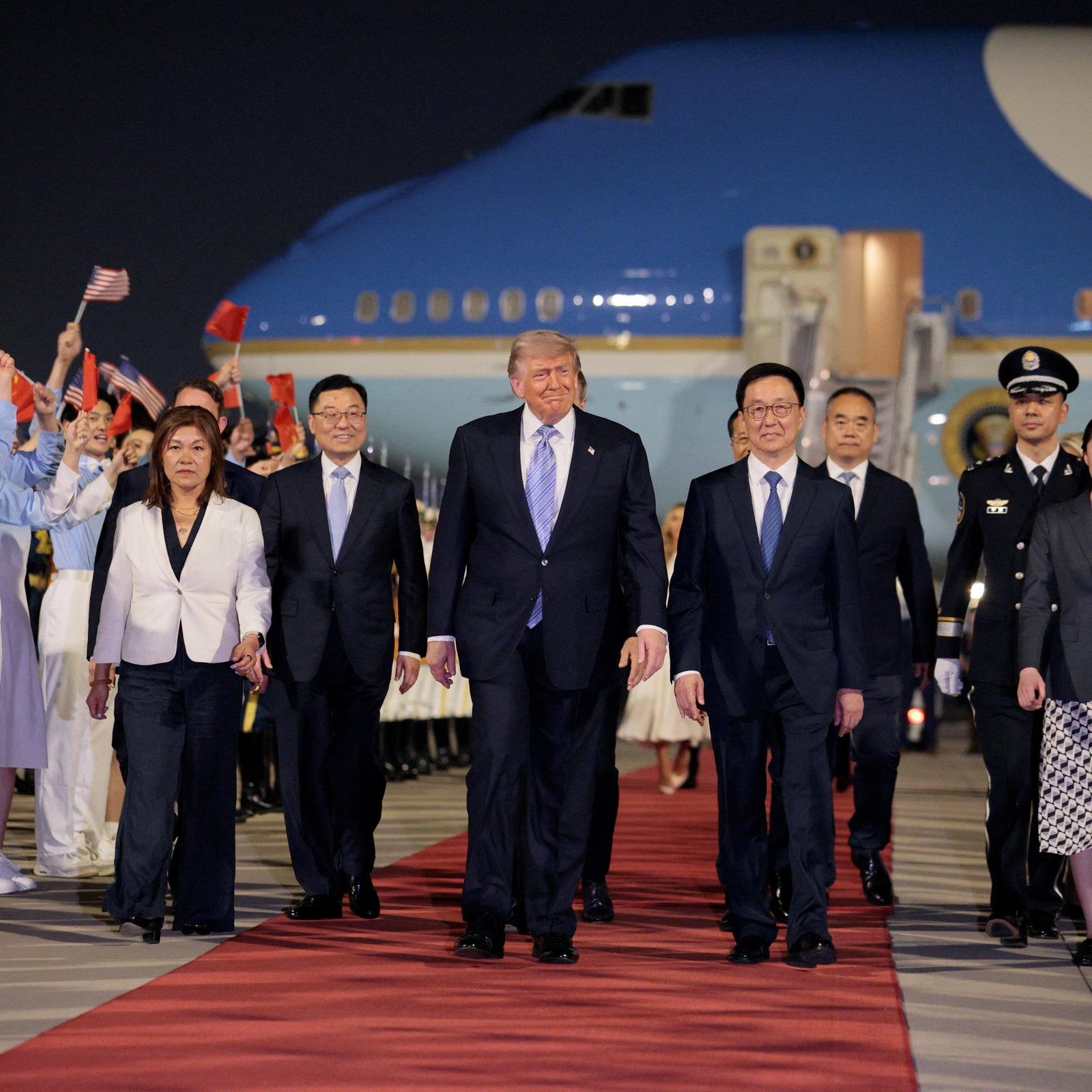 Trump arrives in Beijing to meet with Xi Jinping