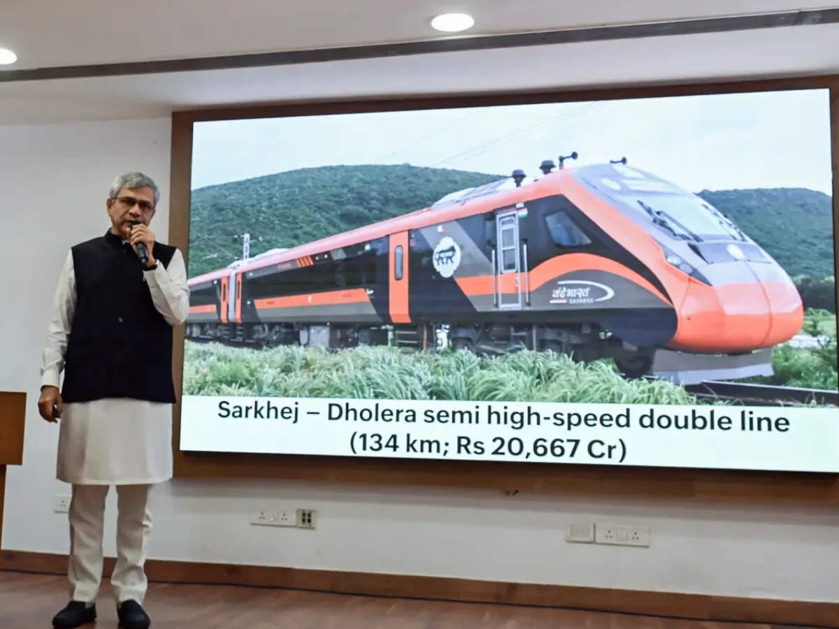 India’s first indigenous 200-kmph Ahmedabad-Dholera rail corridor worth ...