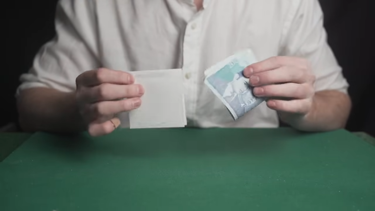 He turned paper into money, pushed a coin through glass, and made a ...