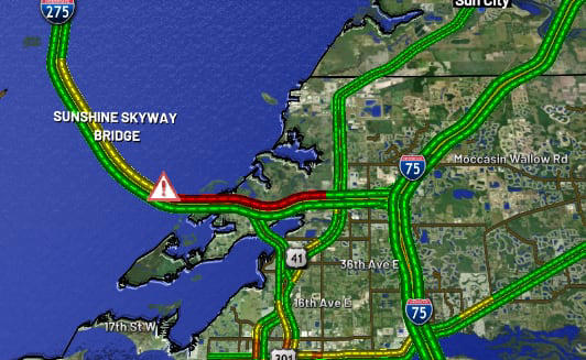 Crash delays Sunshine Skyway Bridge drivers Wednesday morning