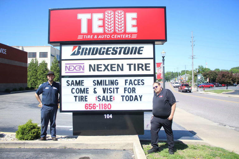 New signs mark Telle Tire’s ownership of Edwardsville’s Jerry’s Tire Sales