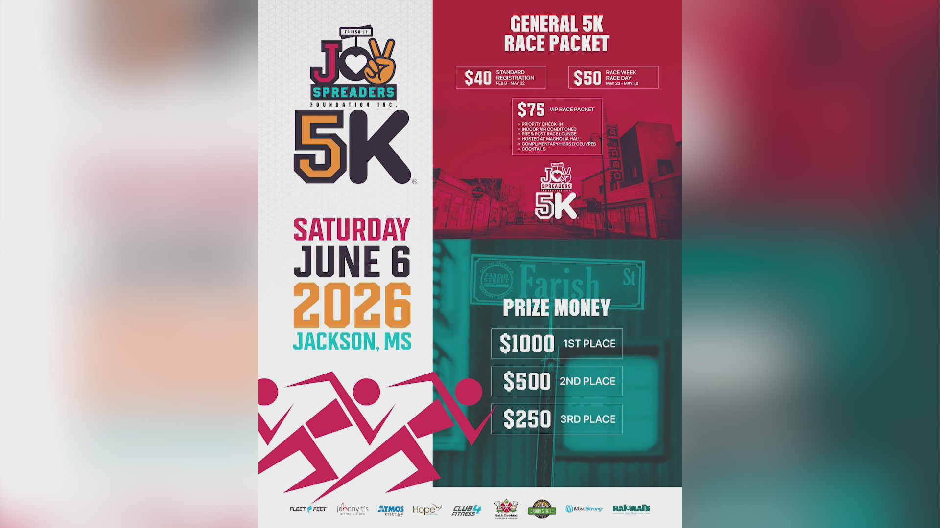 Joy Spreader Foundation to host Farish Street 5K
