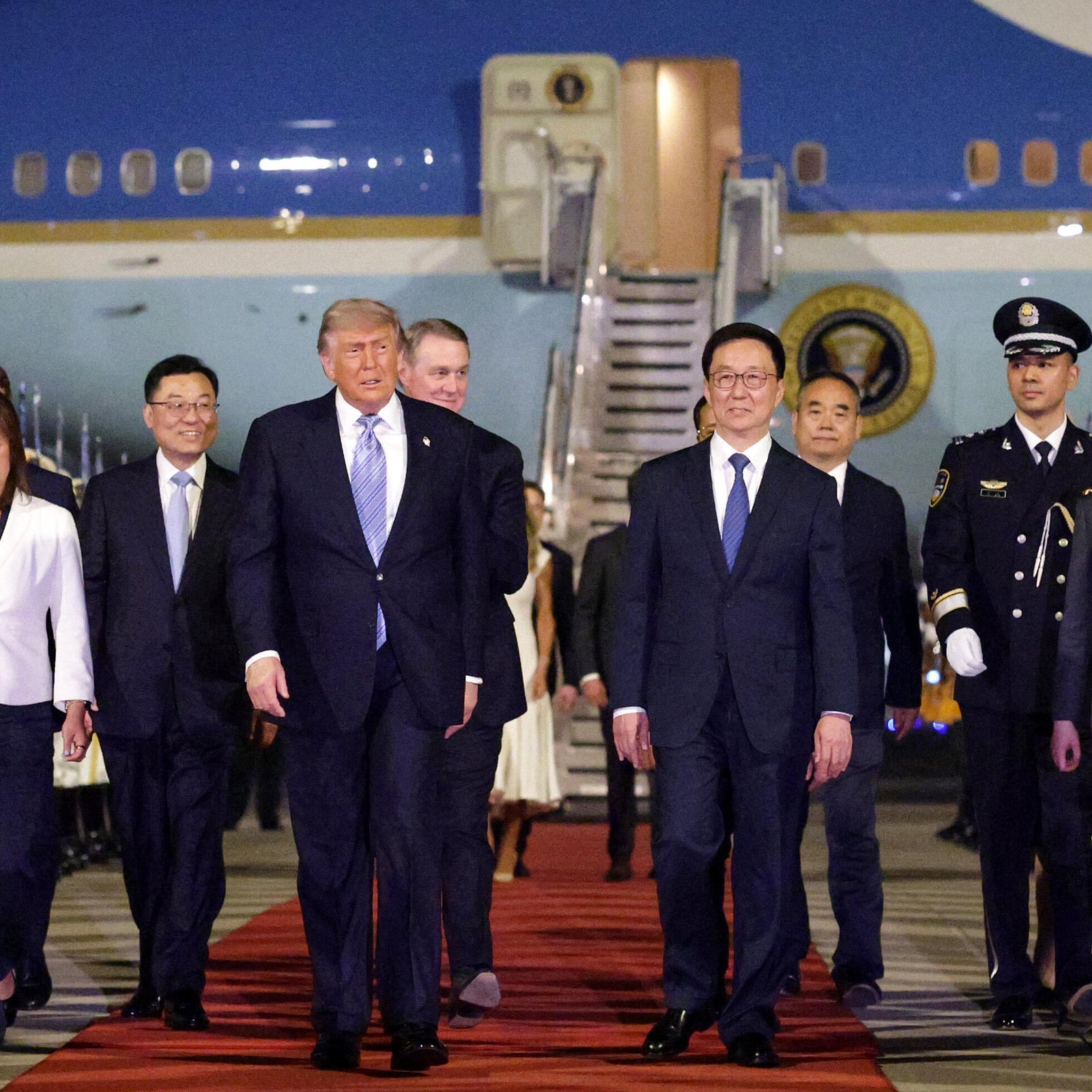 CEOs worth nearly $1 trillion accompany Trump to China