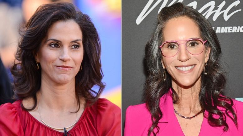 Iconic '80s actor Jami Gertz makes the transition to gray hair look so chic