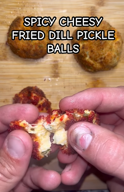 Spicy cheesy fried dill pickle balls 😍🔥💯 Riley’s stupid recipes edition ...