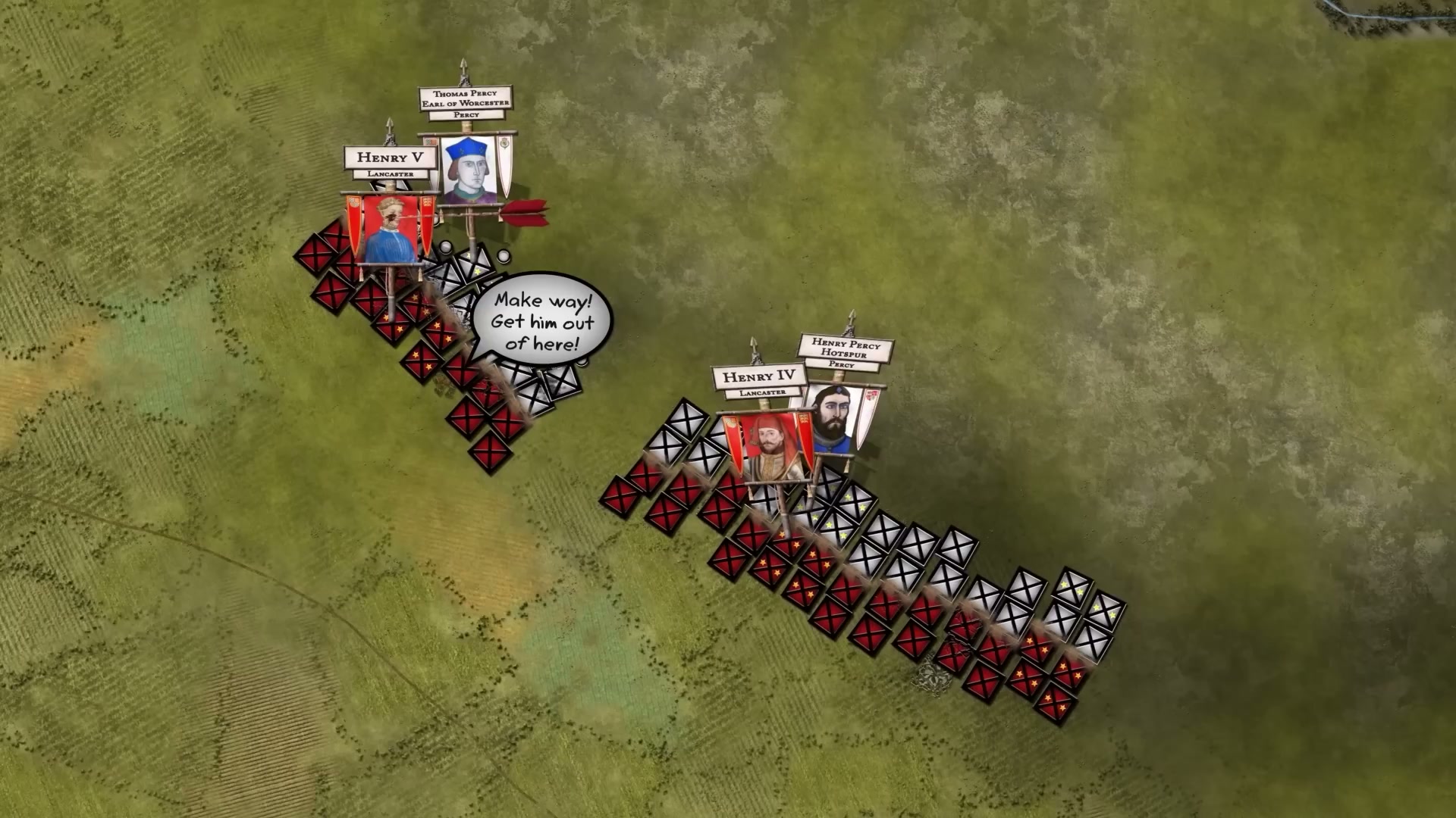 King takes arrow to the face - then England descends into bloody civil war