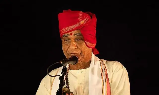 Veteran Yakshagana bhagavatha 'Laya Brahma' Kappekere Subraya Hegde ...