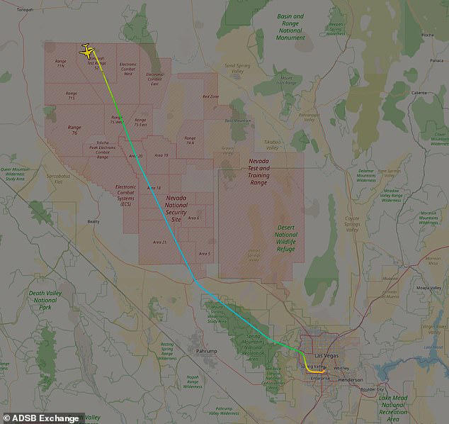 Top-secret Air Force jet spotted near Area 51 just days after UFO ...