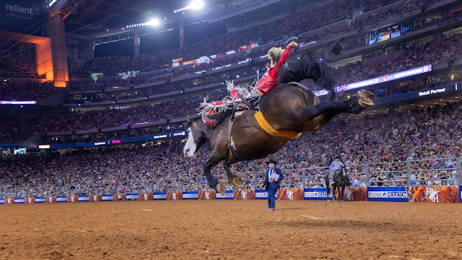 The blood bath begins for bareback world title between Steiner, Schalla ...