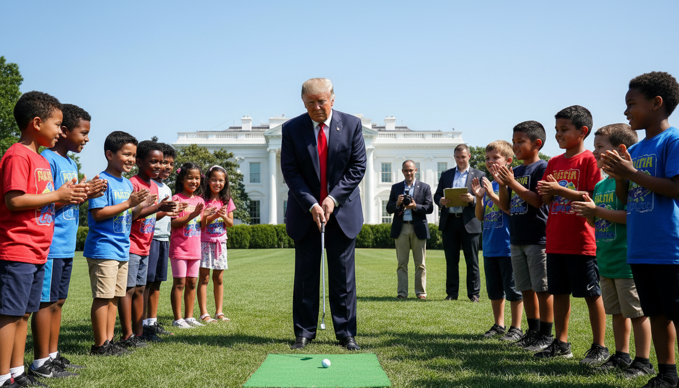 President Trump’s golf moments spark viral debates