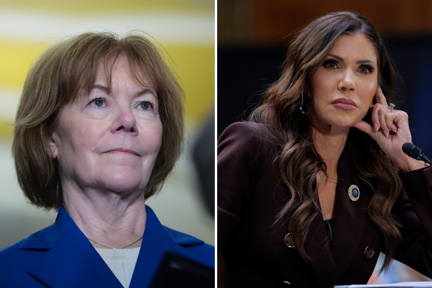 Senator Tina Smith latest social media post takes direct aim at Kristi Noem