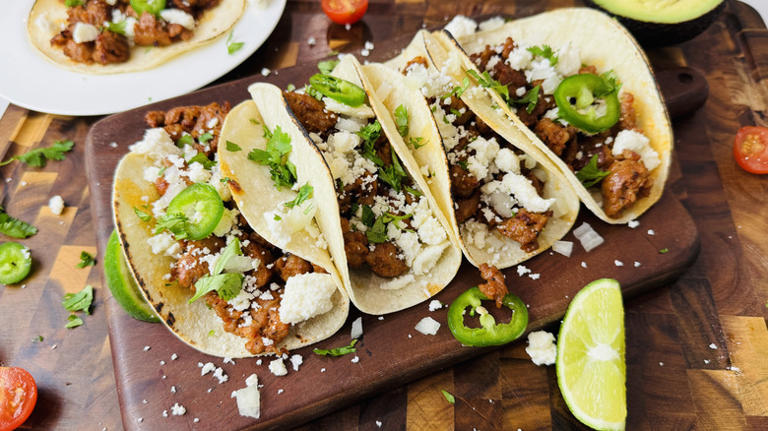 Chorizo street tacos recipe