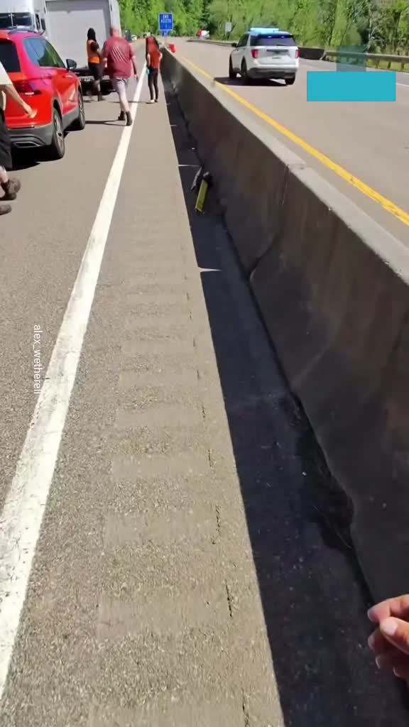 Drivers join forces to push broken-down car and clear traffic in Tennessee