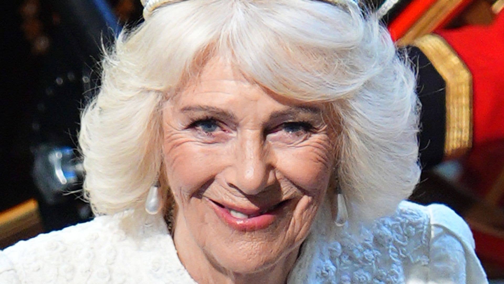 Queen Camilla epitomises regal elegance in historic crown – with over ...