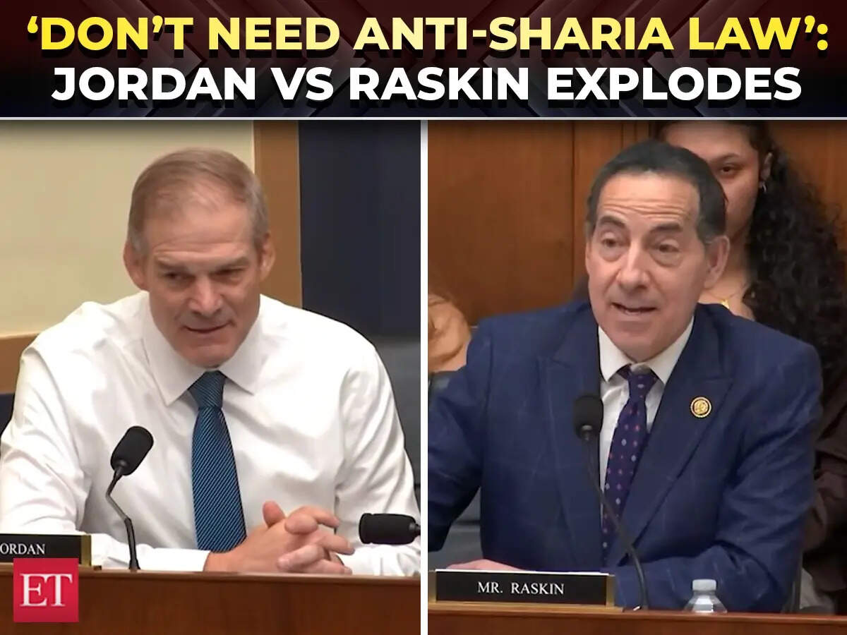 'Fear mongering & conspiracies, let's talk then': Jordan vs Raskin ...