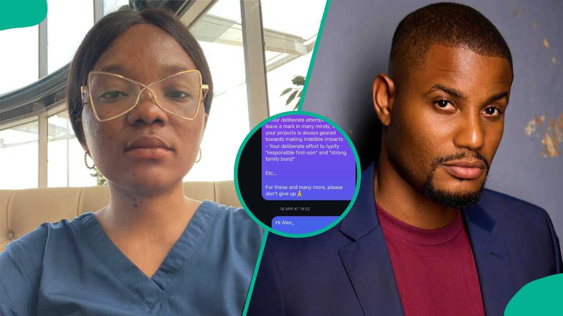 Reactions as medical doctor posts messages sent to Alex Ekubo before he ...