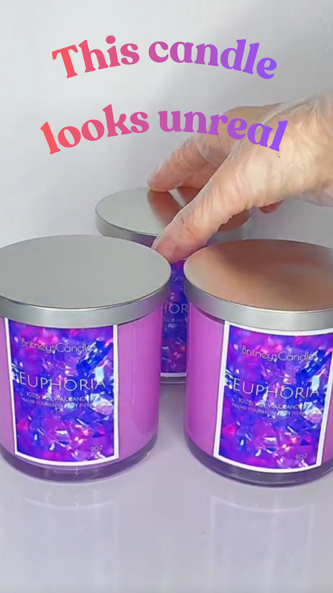 Small candle creations with surprisingly calming details
