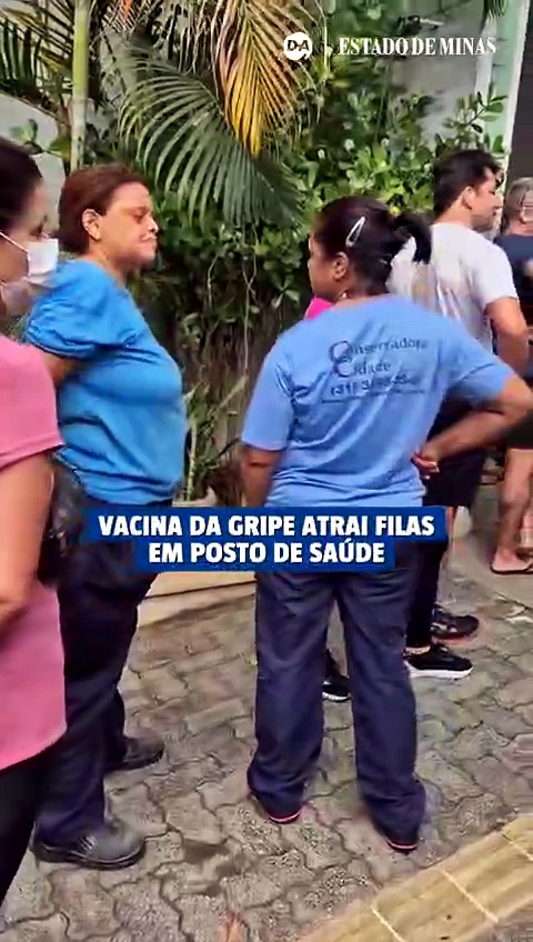 Primeiro dia de vacina contra gripe lota postos de saúde
