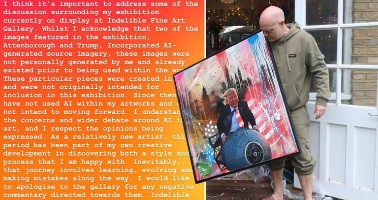 ‘Very sad’ EastEnders’ Jake Wood issues public apology over his art