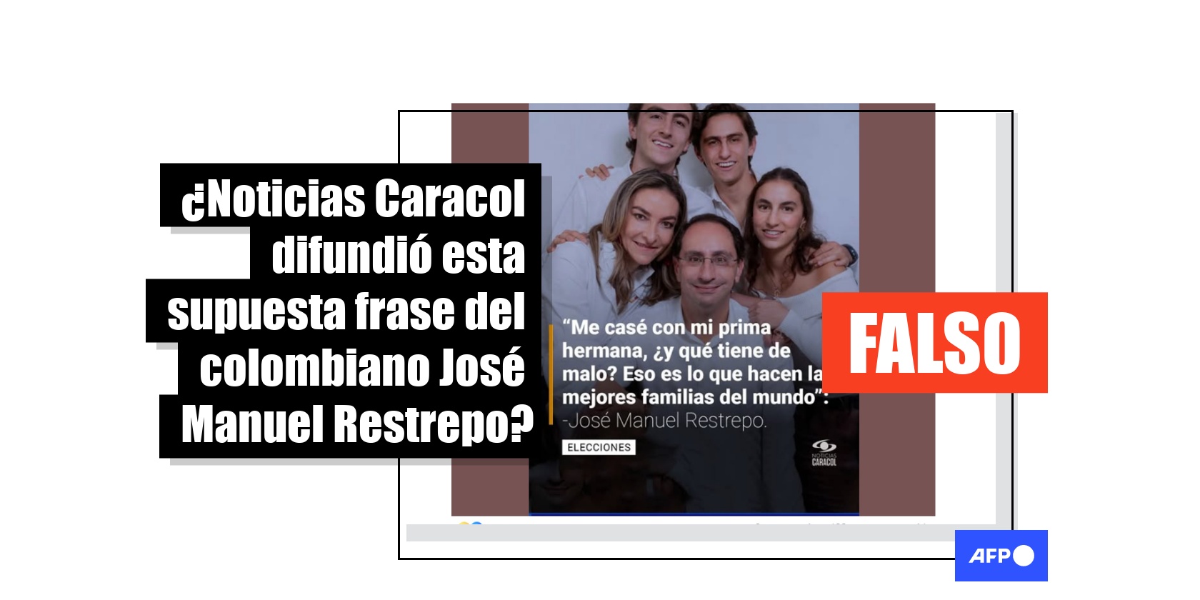 Es falsa una supuesta imagen de Caracol con una frase del colombiano ...