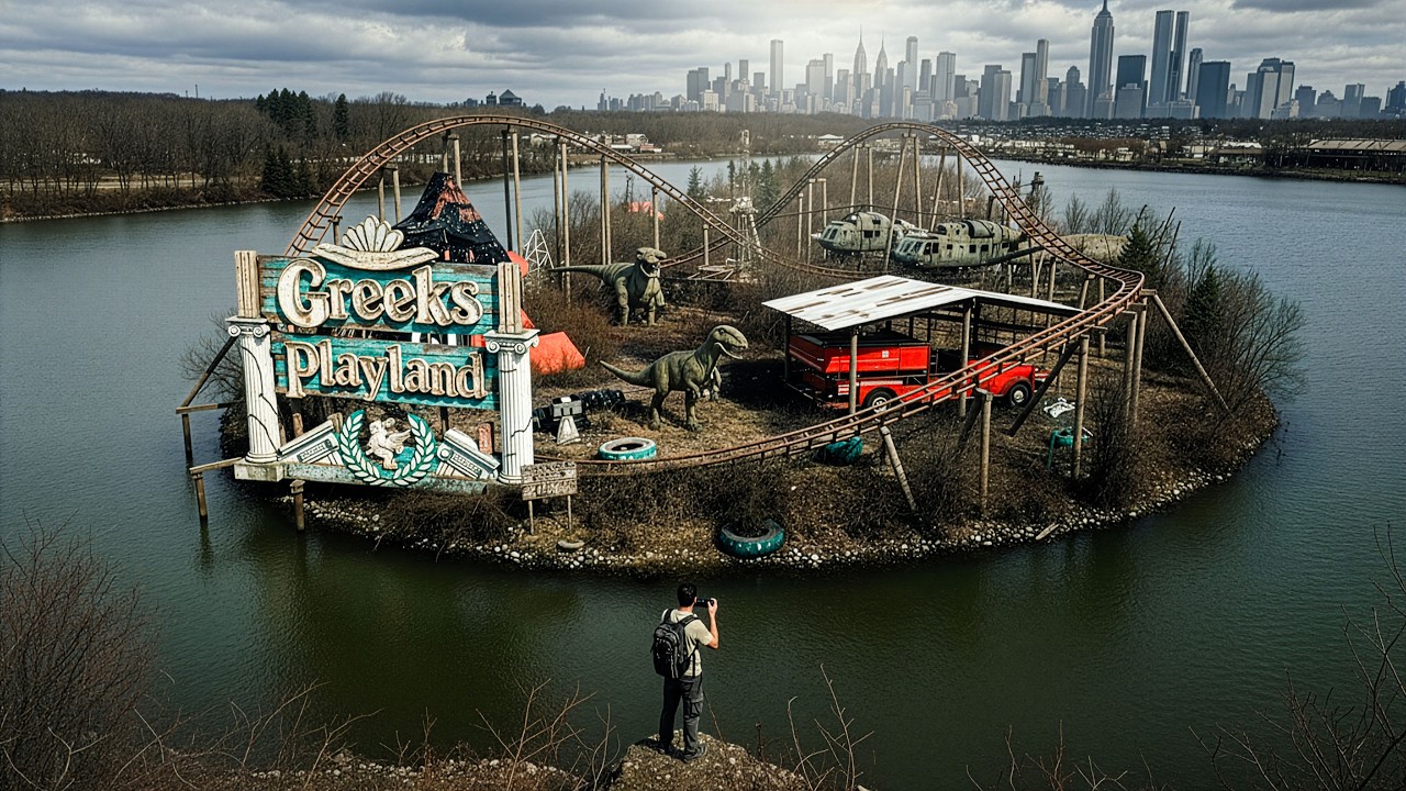 New York's eerie ghost town with a massive park