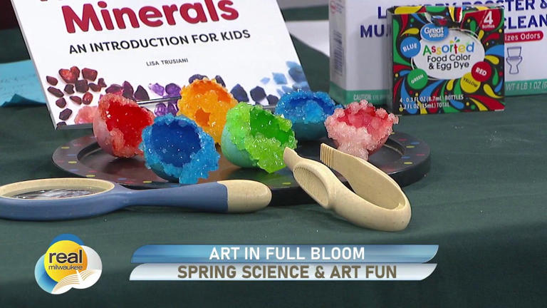 Spring-themed art and reading with Ebenezer Child Care Centers