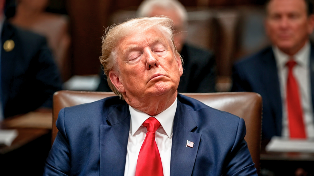 Leaked video of Trump briefing sparks online debate over his condition