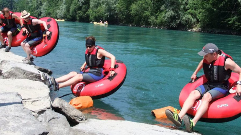 Switzerland’s summer hack: People swim through a river to get home from ...
