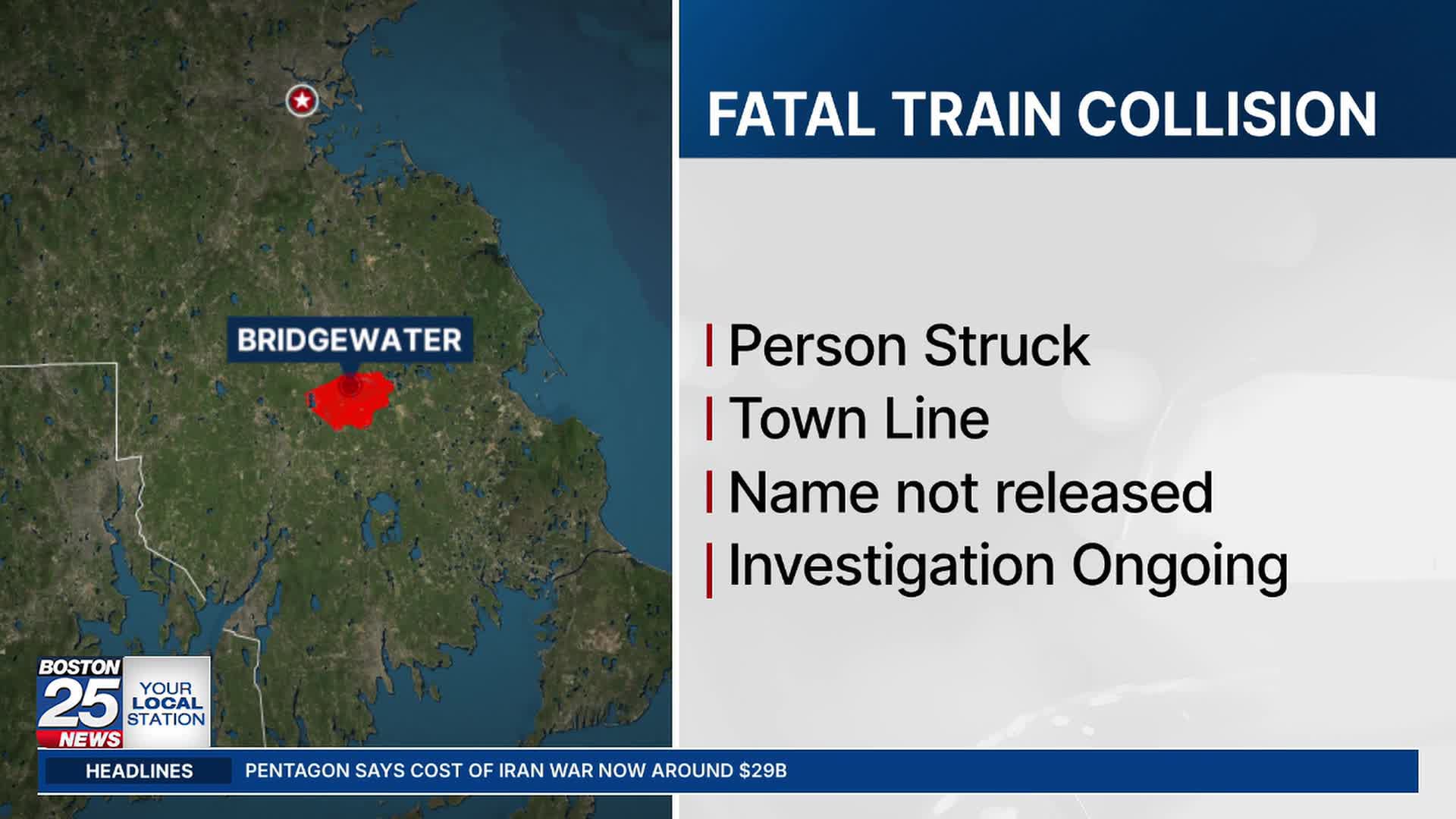 Person struck, killed by MBTA commuter rail train