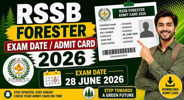 Rajasthan Staff Selection Board announces forester exam date for 2026