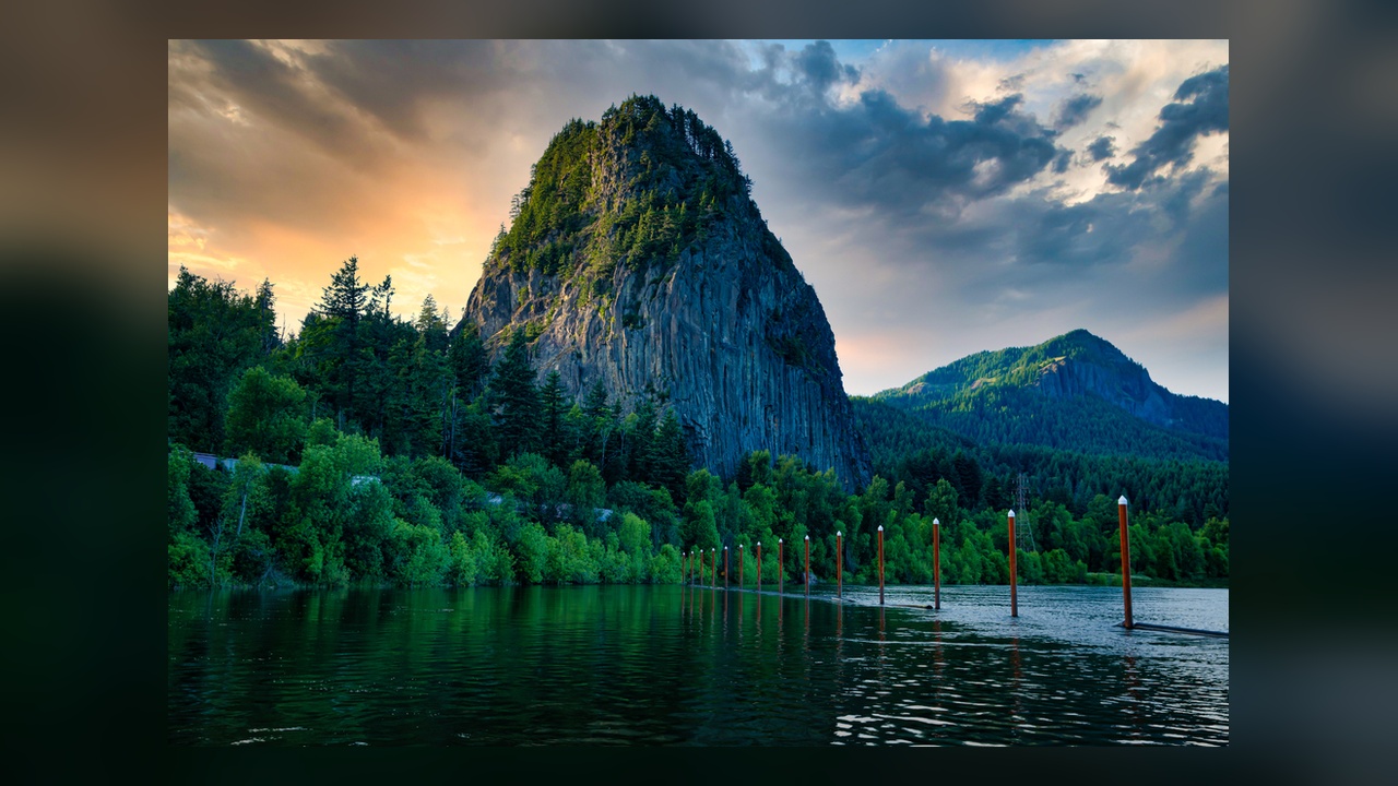 This ancient rock near Portland shoots 848 feet straight out of the ...