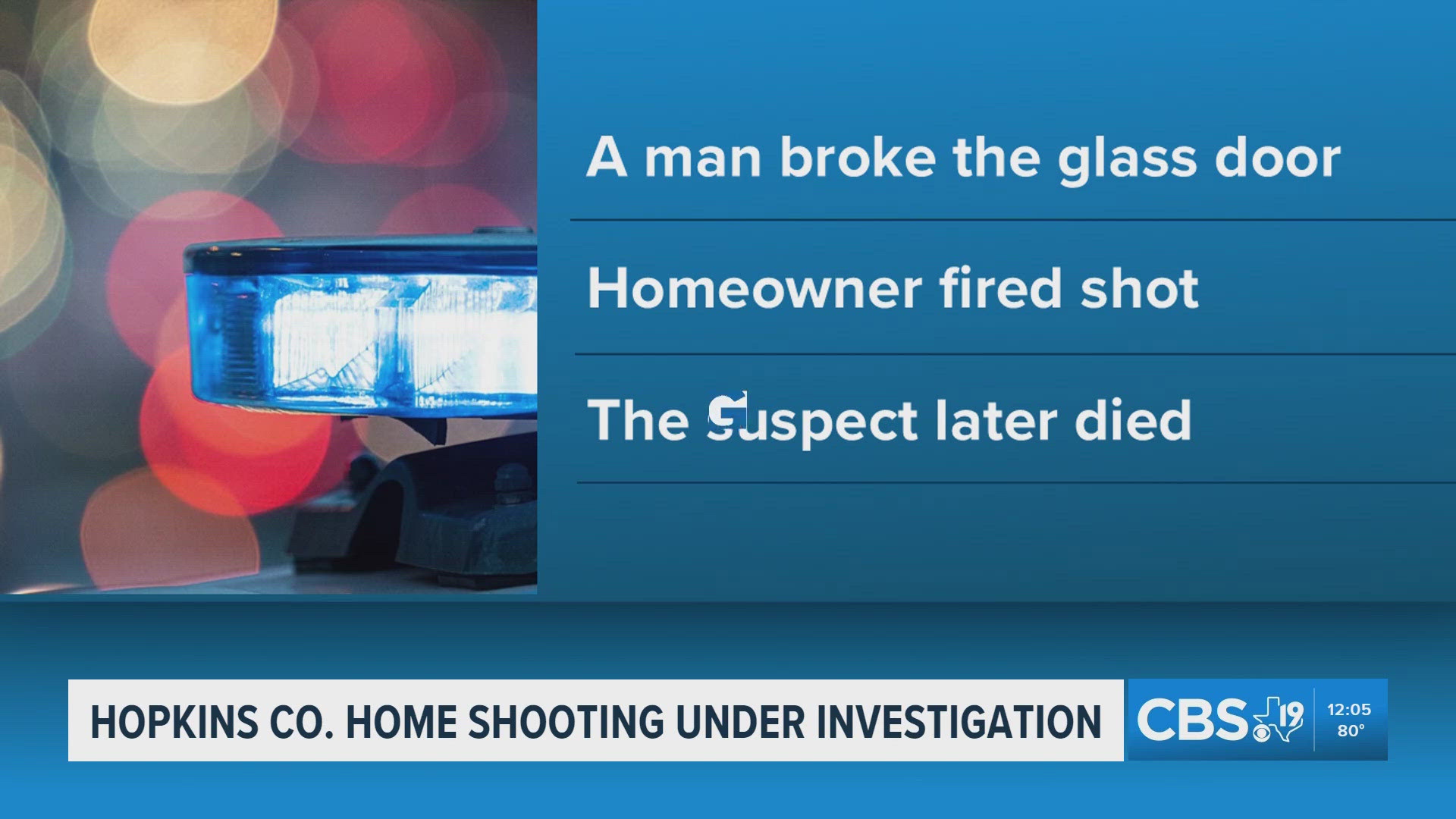 Sheriff: Homeowner fatally shoots intruder through door of East Texas home