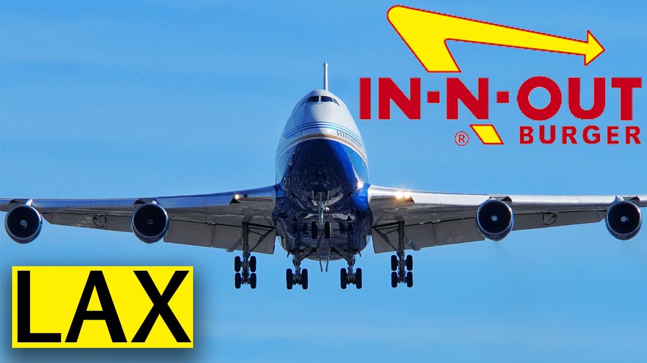 I spotted planes while munching on In-N-Out 🍔 ️