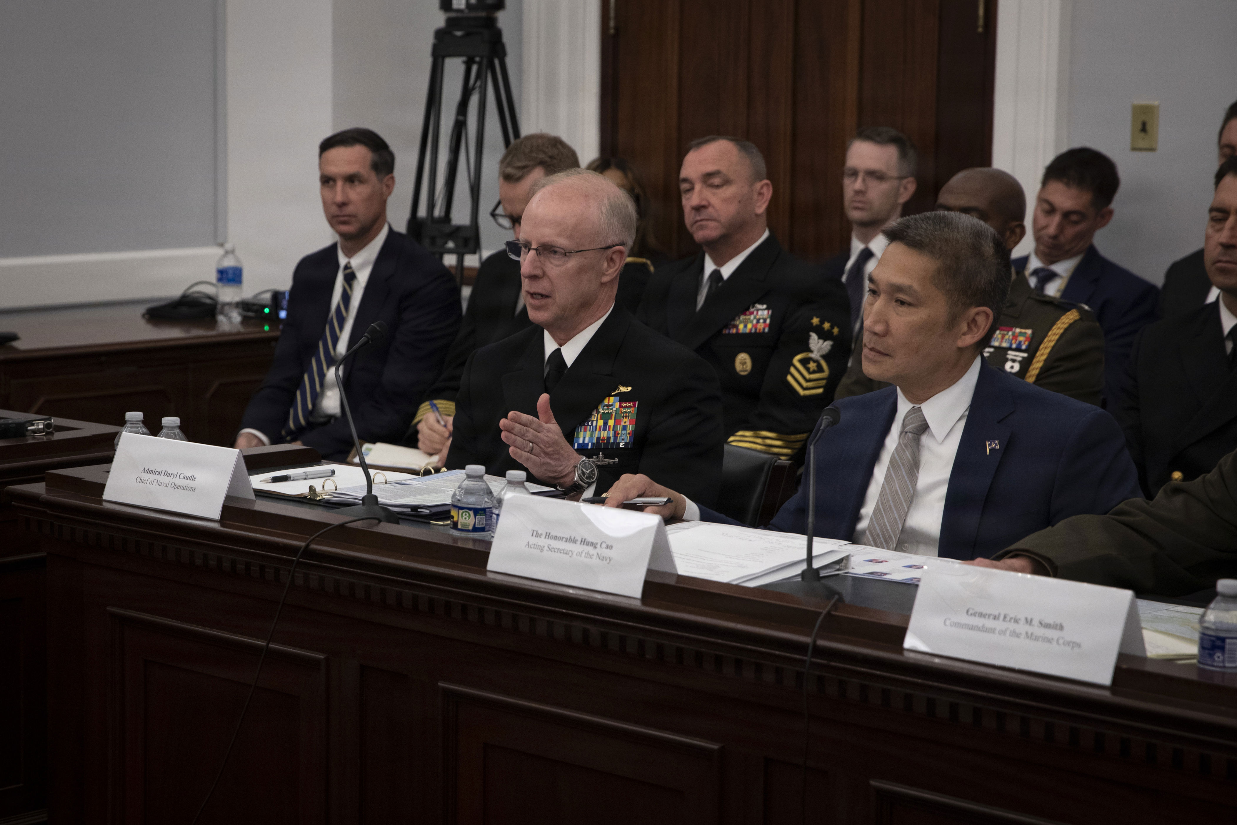 US Navy could run out of money by July, top officer warns