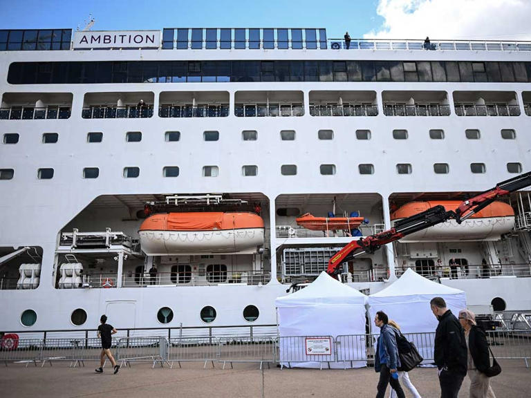 Passengers barred from leaving ship at French port after ...