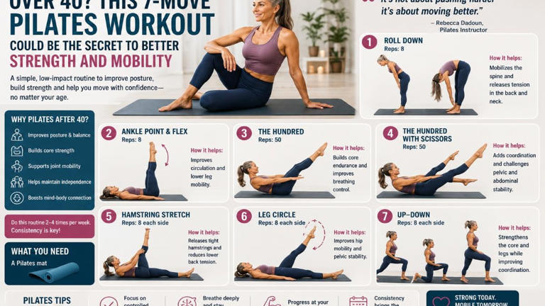 Are you over 40? This 7-move Pilates workout could be the secret to ...