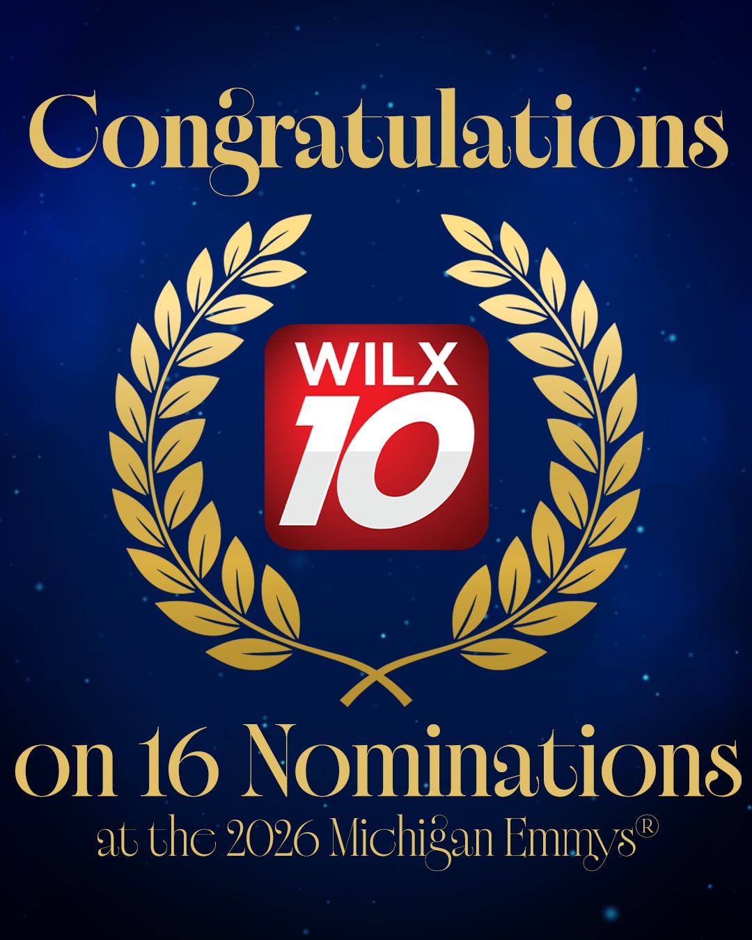 WILX-TV announces 16 nominations for 2026 Michigan Emmy® Awards