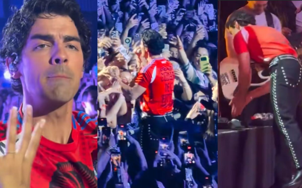Captan a Joe Jonas lavándose las manos tras tocar a fans en concierto ...